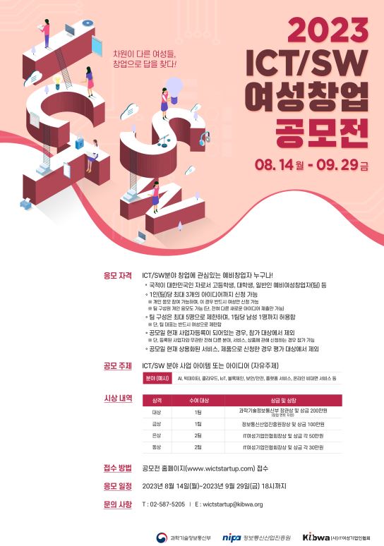 2023 ICT/SW 여성 창업 공모전
